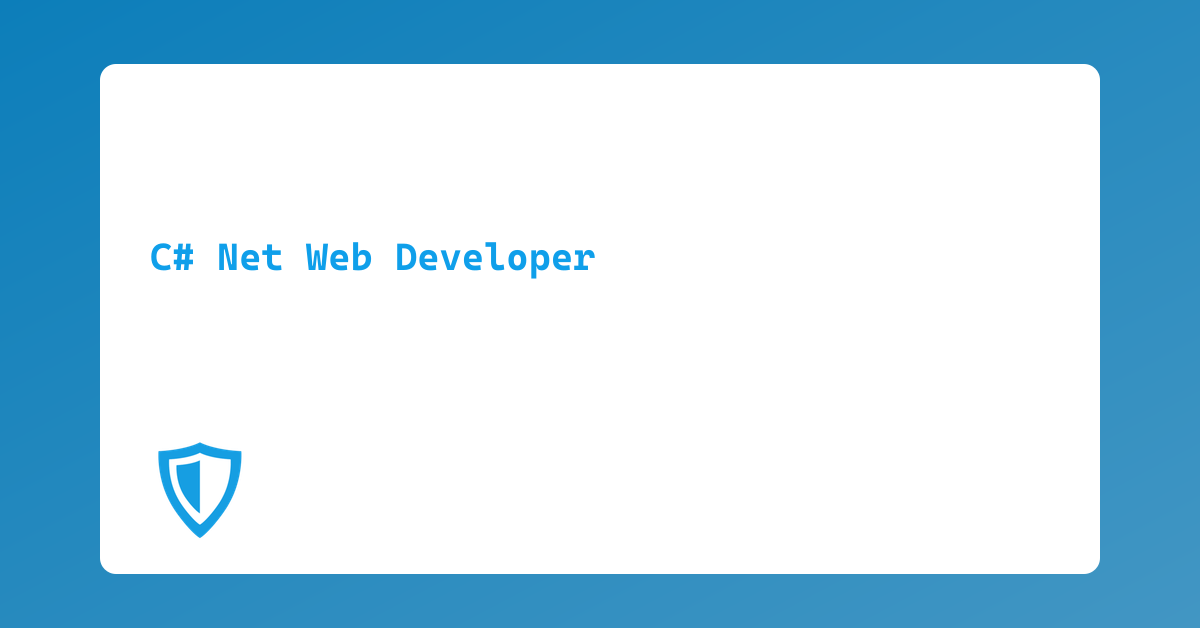 C# .Net Web Developer | Toernooi.nl Producten